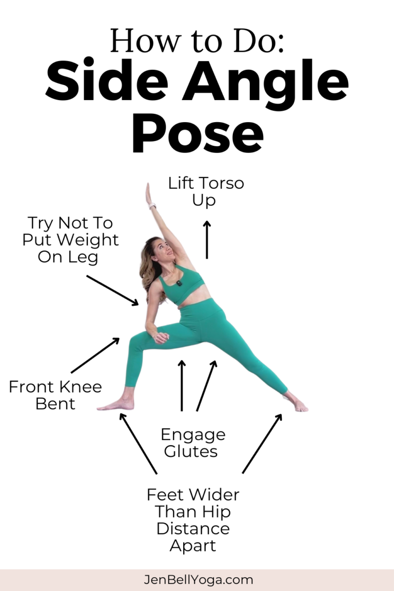 How to Do Side Angle Pose (Parsvakonasana) and Anatomy Break Down – Jen ...