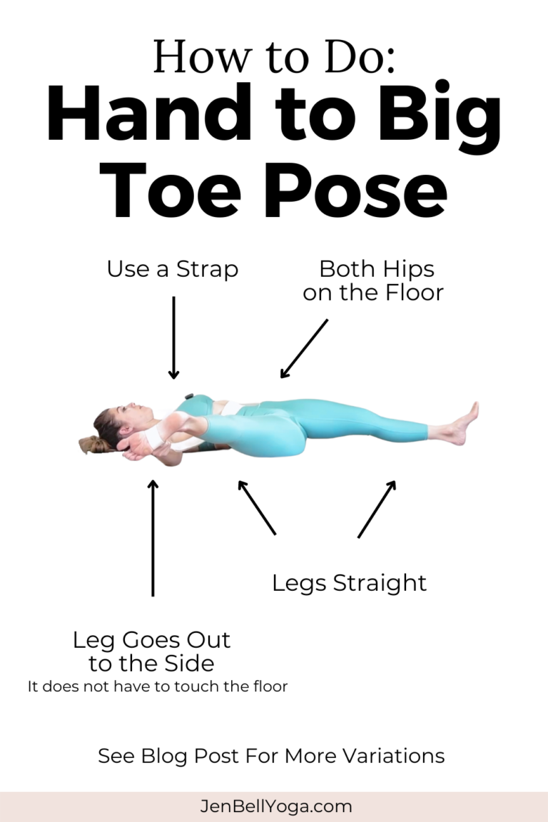 Ultimate Guide How to Supine Hand to Big Toe Pose + Anatomy Break Down ...